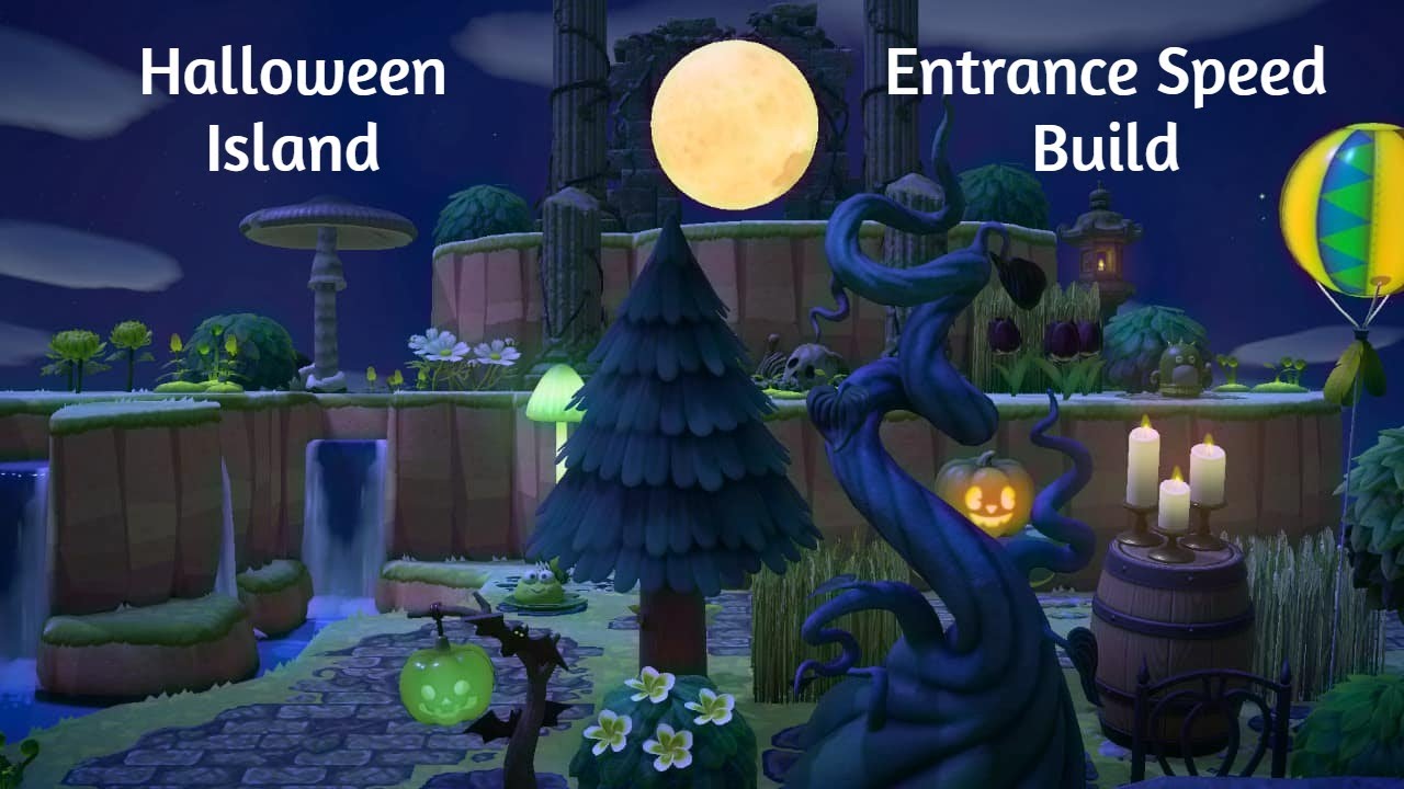 Halloween Challenge Island Entrance Speed Build - YouTube