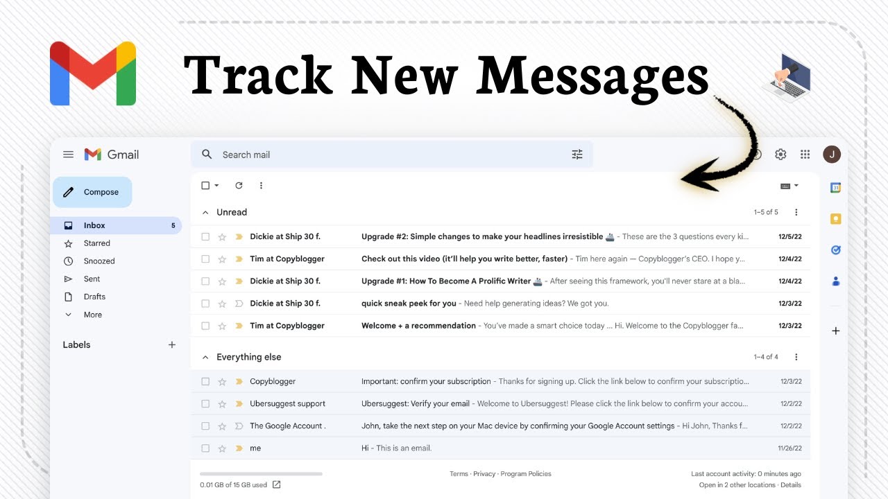 How to check Gmail unread messages (Quick Access) - YouTube