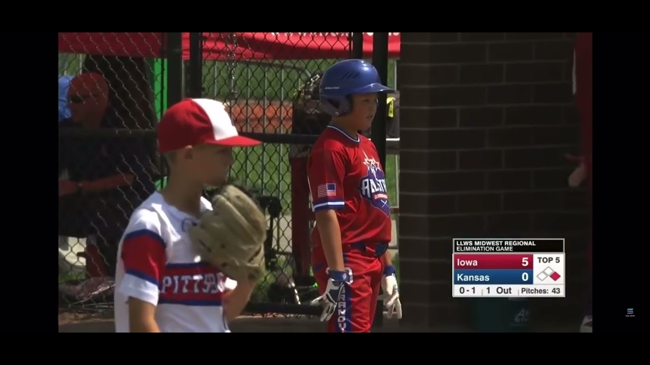 Blake Larson RBI Triple Iowa vs Kansas - YouTube