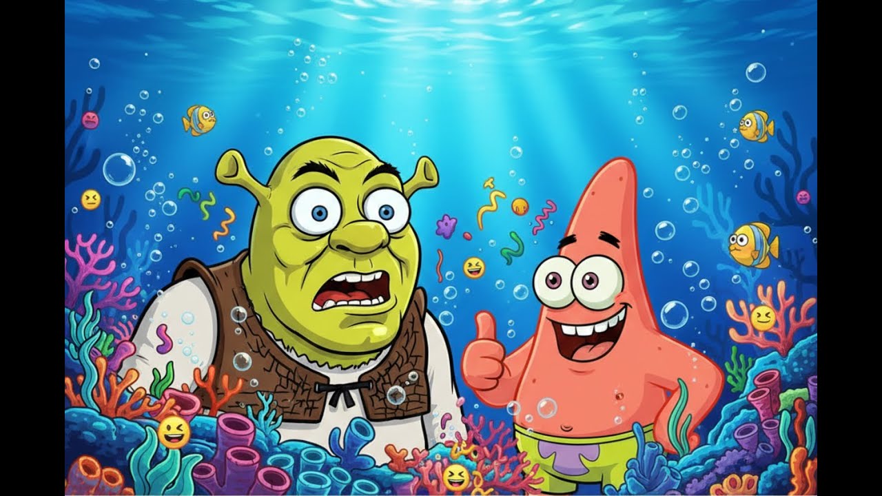 Shrek & Patrick’s Crazy Underwater Adventure 🌊😂 | The Funniest Ocean ...