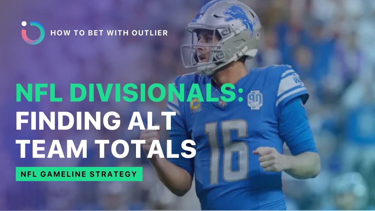 Team Totals | Finding Alt Lines for the Divisionals - YouTube