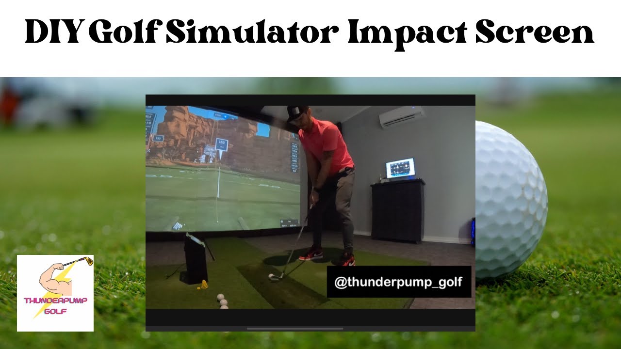 DIY Golf Simulator Impact Screen - YouTube