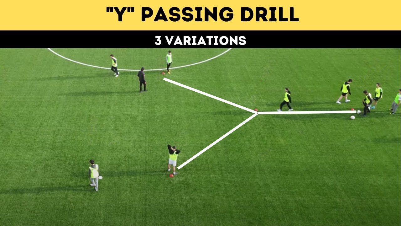 Y' Passing Drill | 3 Variations | Improve Your First Touch and Passing ...