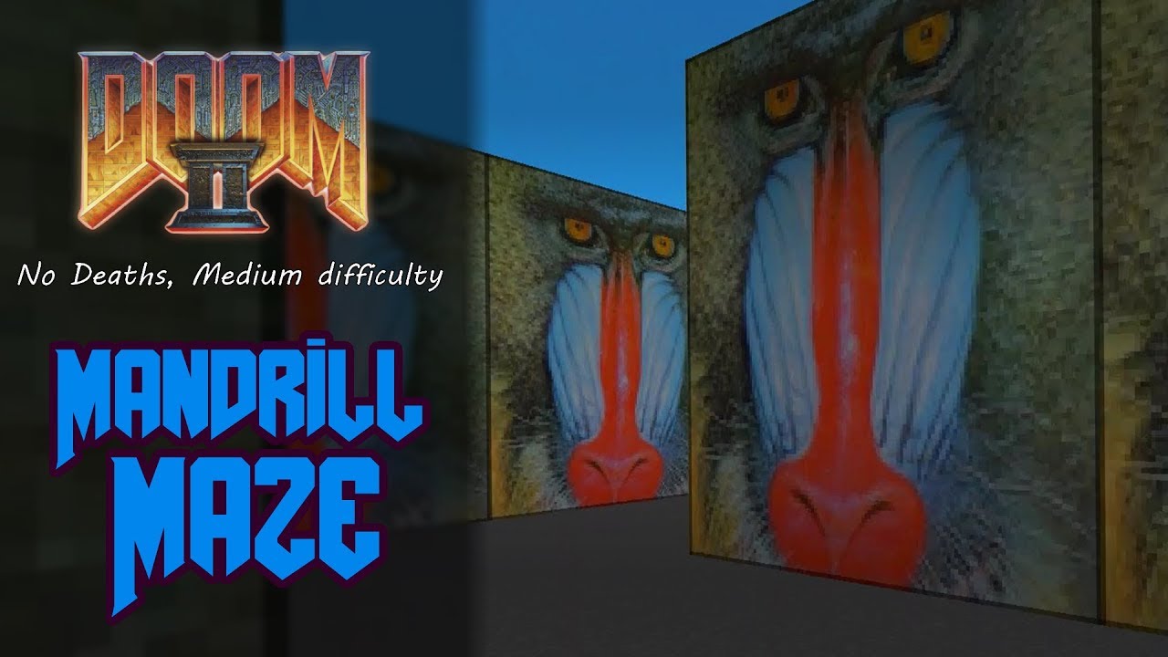 Mandrill Maze No Deaths, Medium Difficulty DOOM 2 Wad - Full Walkthrough - YouTube