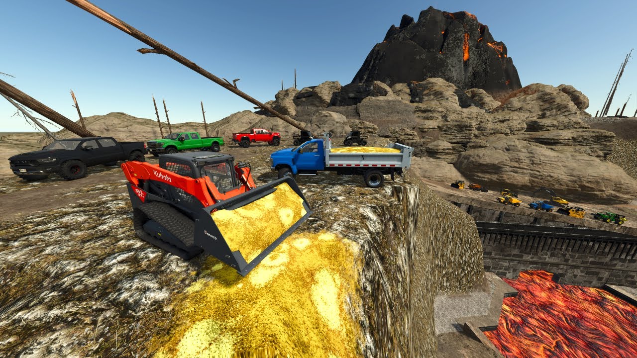 Finding Secret Treasure in Volcano | Farming Simulator 25 - YouTube