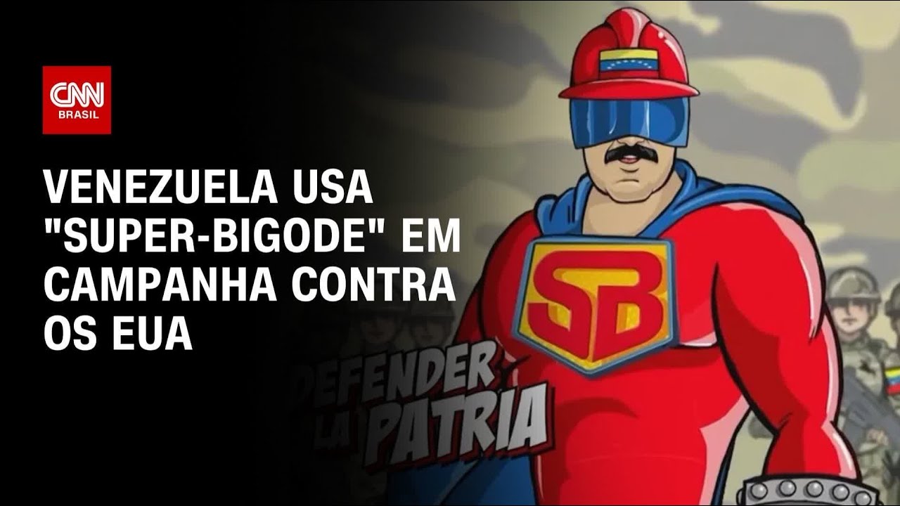 "Super Bigode": Venezuela usa super-herói em campanha contra EUA | CNN ...