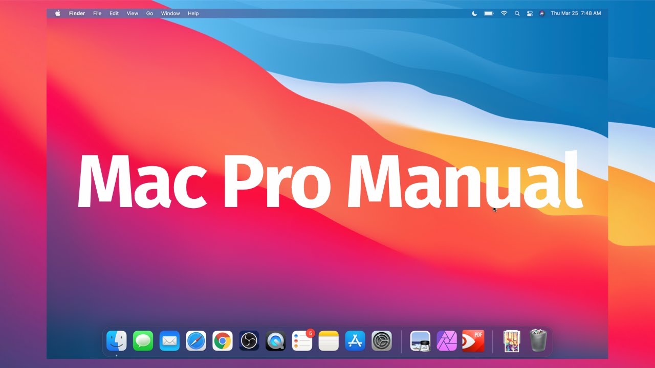 How to Use Mac Pro 2021 - New to Mac Manual - YouTube