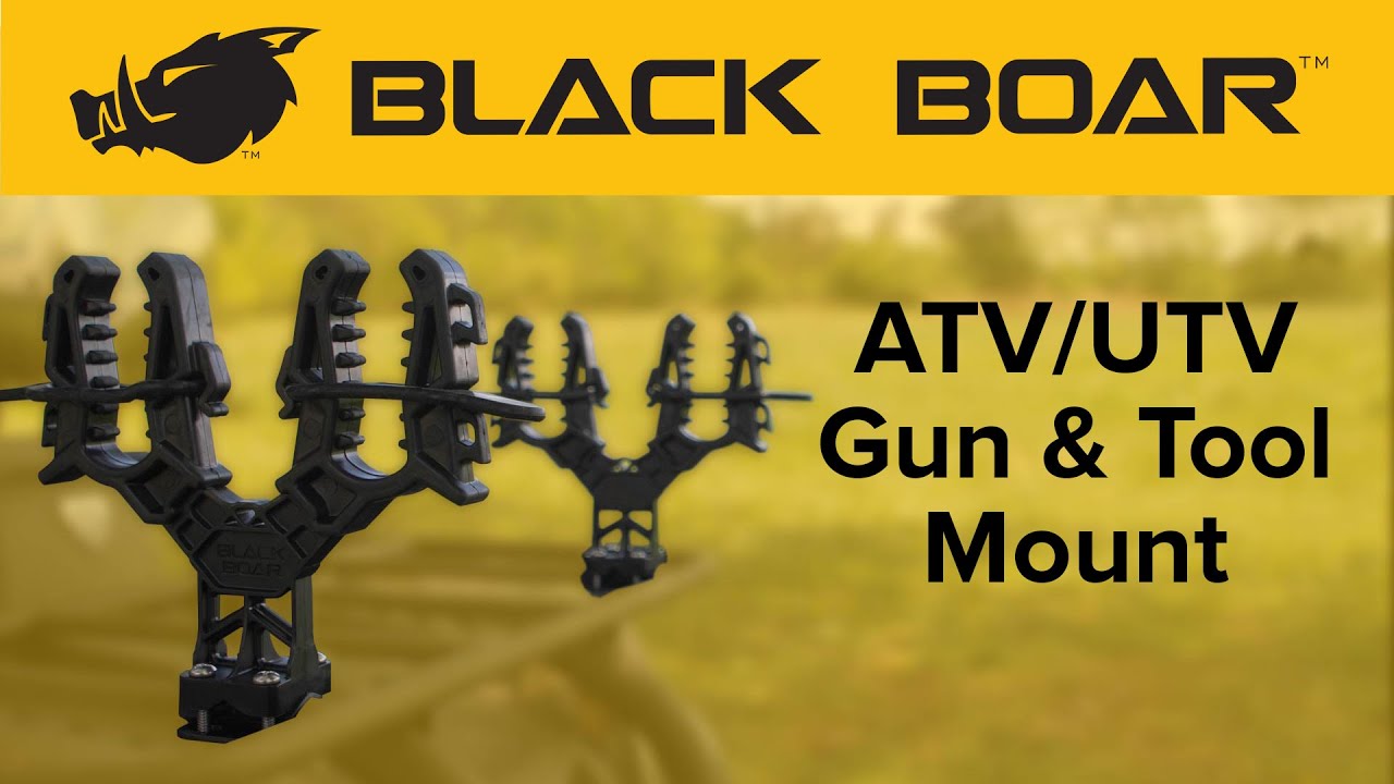 Black Boar™ ATV/UTV Gun & Tool Mount - YouTube