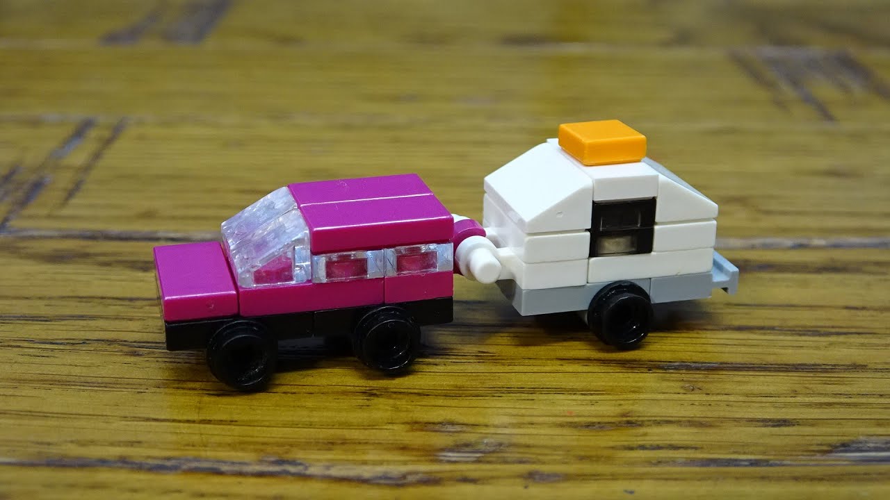 Building a Mini Lego Car With a Caravan - YouTube