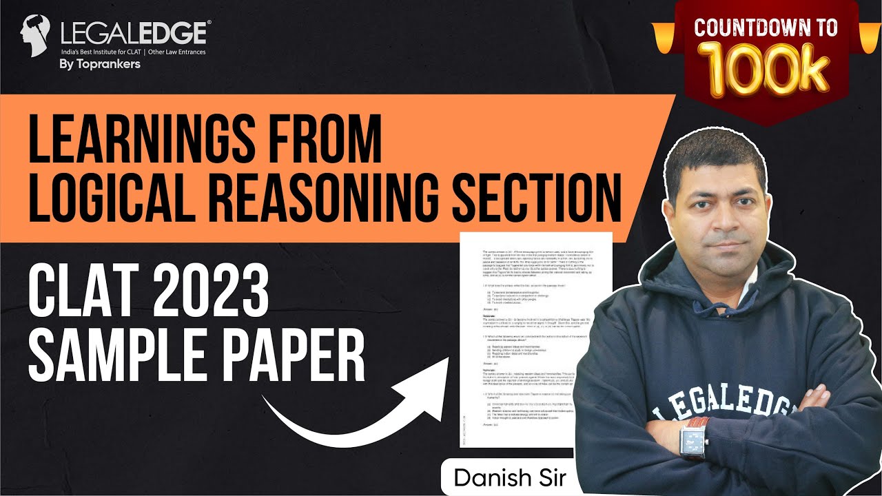 CLAT 2023 Sample Paper | Logical Reasoning Sample Paper for CLAT 2023 ...