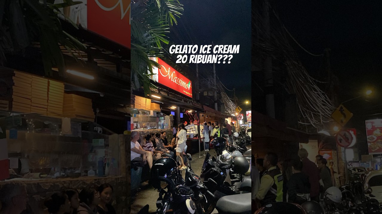 Gelato Ice Cream 20ribuan?? Massimo Gelato Sanur Bali - YouTube