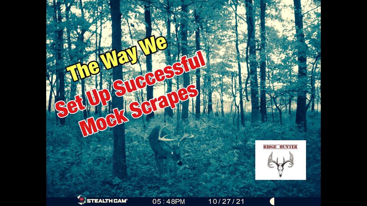 Making Mock Scrapes - YouTube