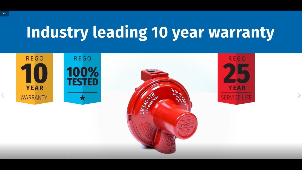 RegO Compact LP-Gas Regulators from Gas Equipment Company - YouTube