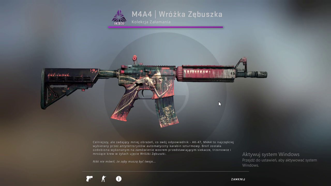 M4A4 | Tooth Fairy (FRACTURE CASE) CS:GO - YouTube