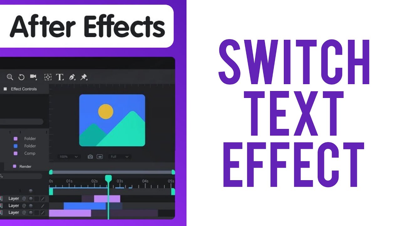 How to Make a Switch Text Effect in After Effects - YouTube