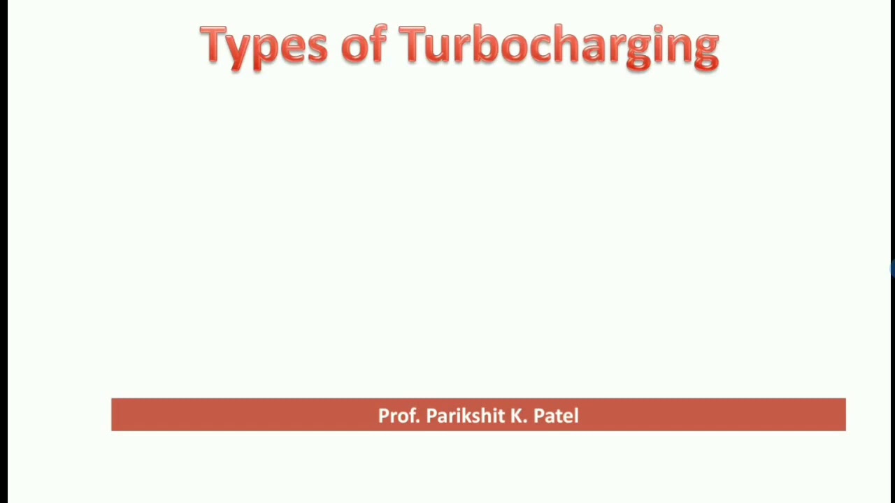 Methods of Turbocharging - YouTube