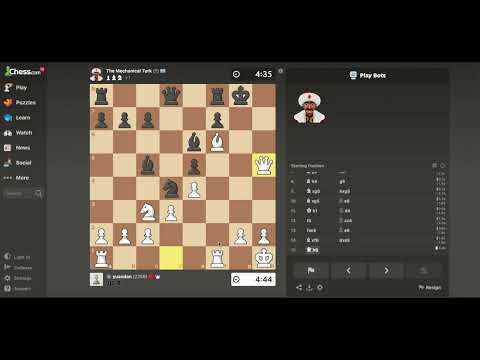How I beat The Mechanical Turk chess bot in 20 moves