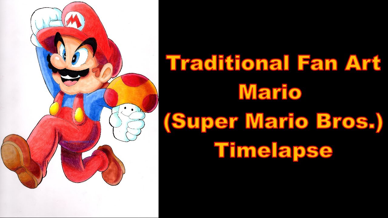 Drawing Mario (Super Mario Bros.) (Alcohol Marker & Colored Pencil ...