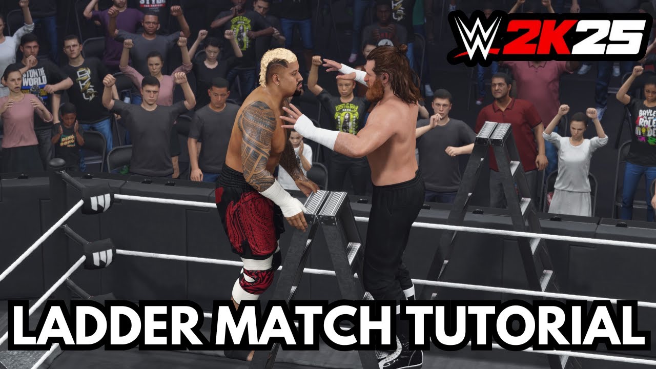 WWE 2K25 - Ladder Match Tutorial (How It Works) - YouTube