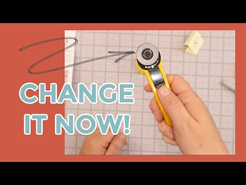 How to Change Your Rotary Cutter Blades - YouTube