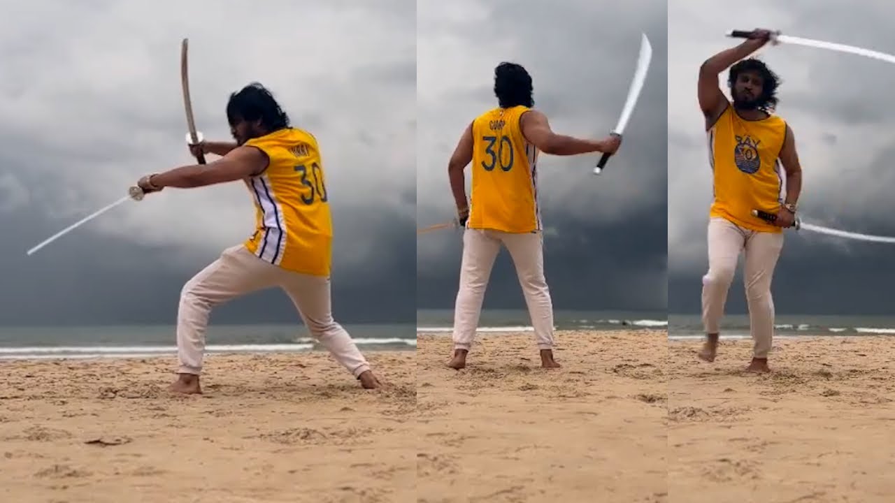 Nikhil Siddharth Sword Fight practice For Swayambhu Movie | Filmyfocus ...