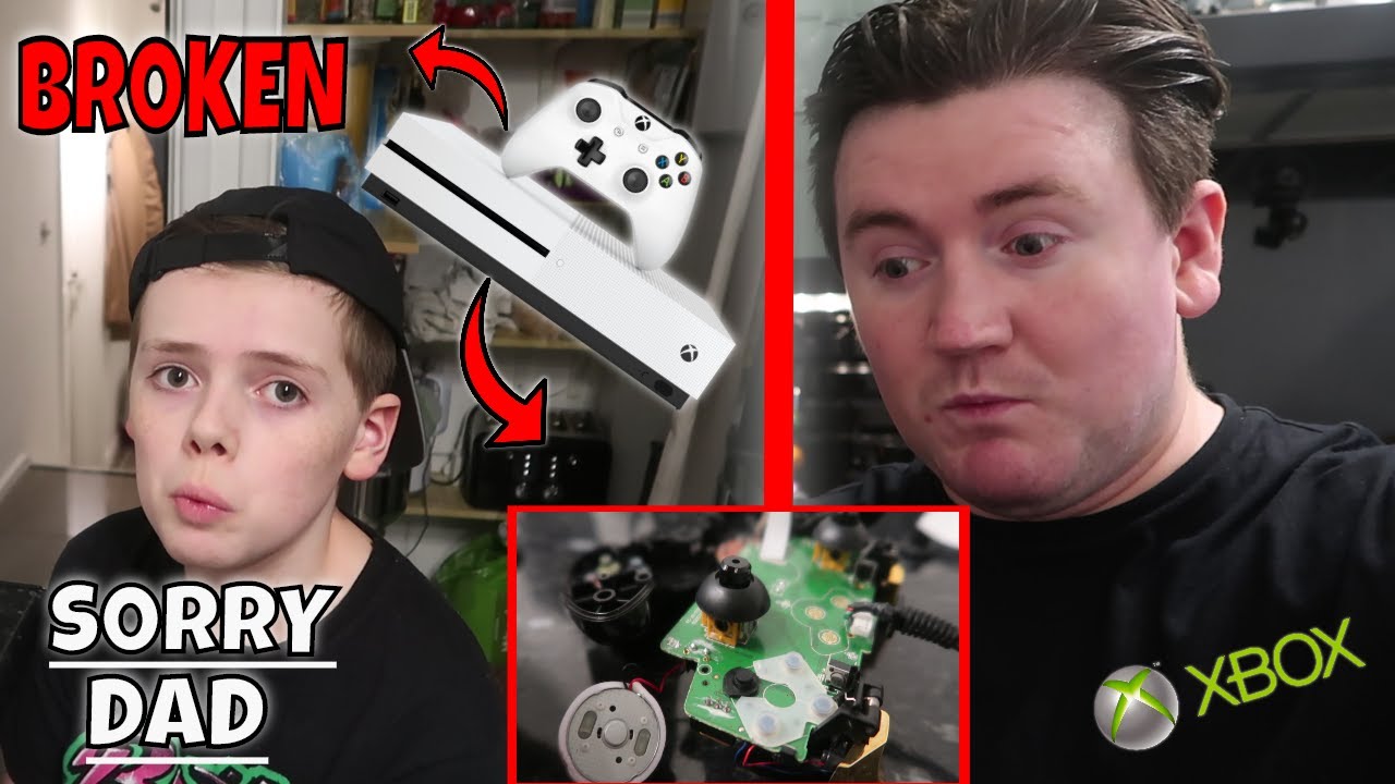 HE BROKE HIS XBOX EMOTIONAL CAN I FIX IT - YouTube