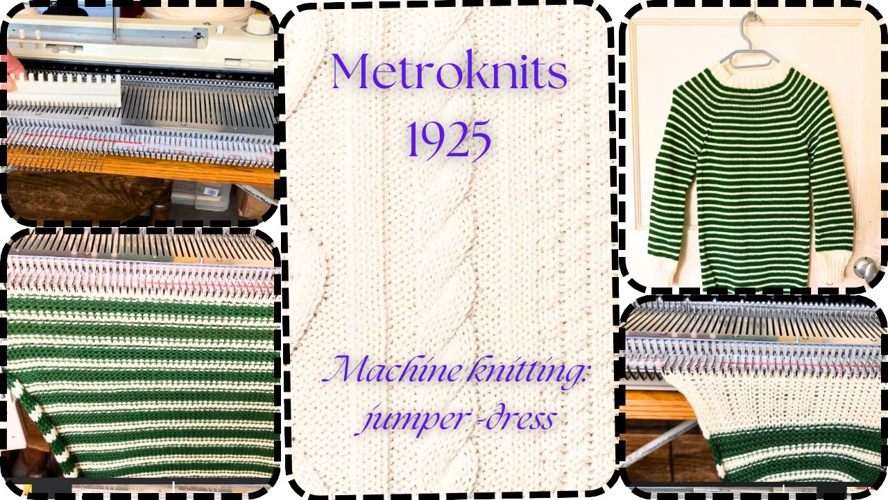 Idea for simple dress-jumper on knitting machine: method - YouTube