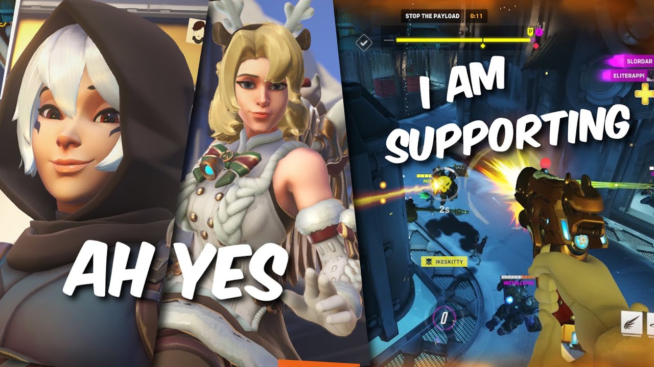 Average Support Play from a DPS Main (Overwatch 2) - YouTube