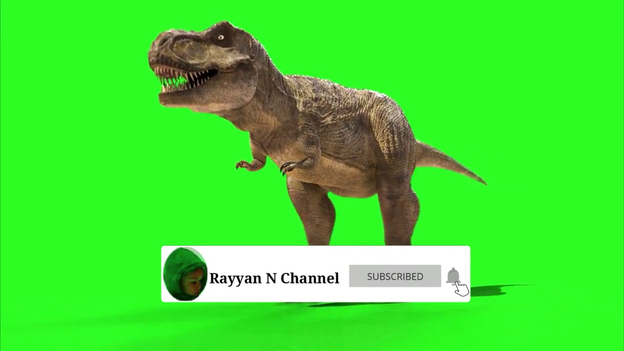 Dinosaur/T-Rex Green Screen Animation - Volume 3 - YouTube
