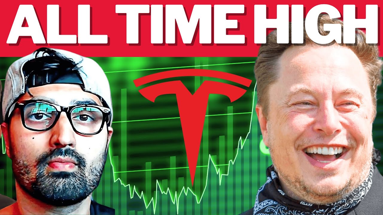 TESLA ALL TIME HIGH BREAK CAUGHT LIVE! - YouTube