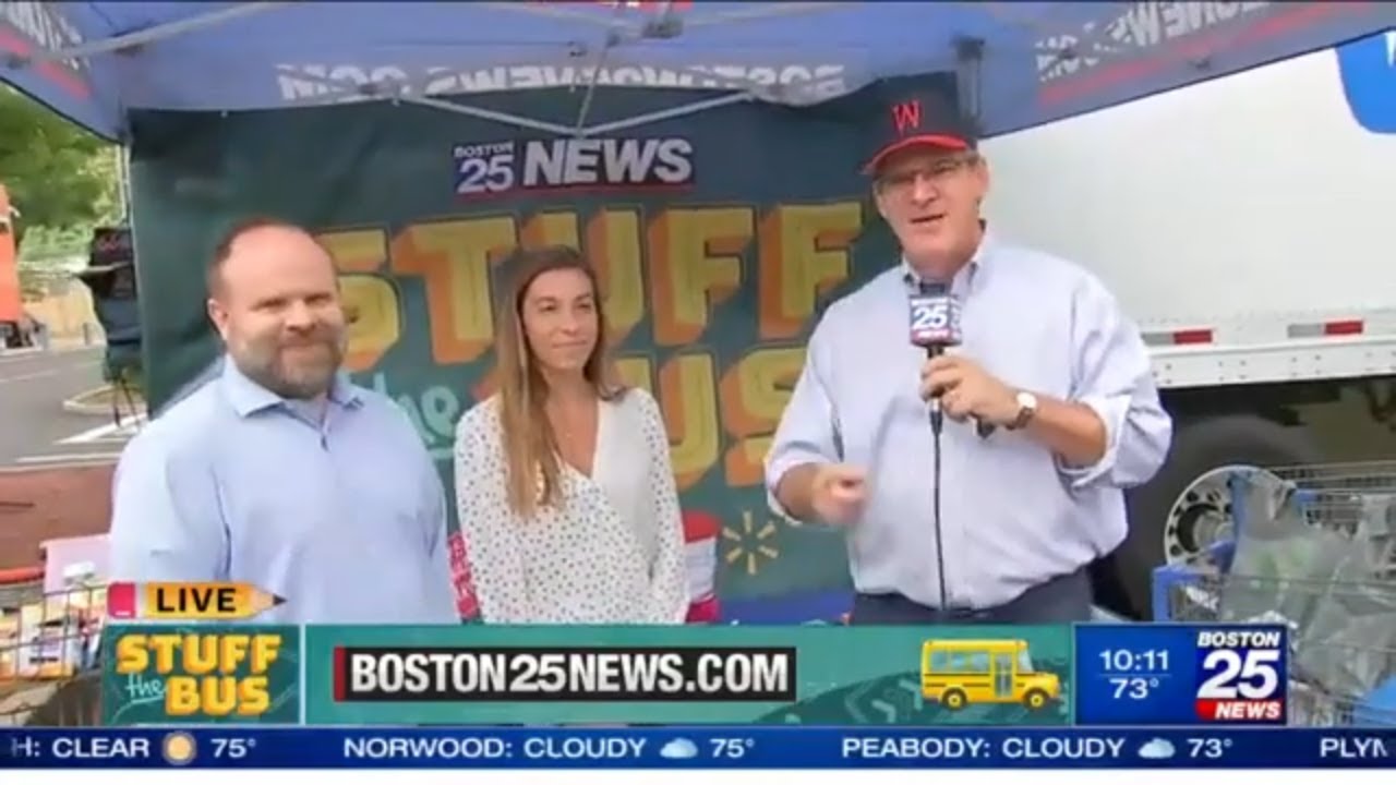Boston 25 News Stuff The Bus | Jason Stone Injury Lawyers School Supply ...