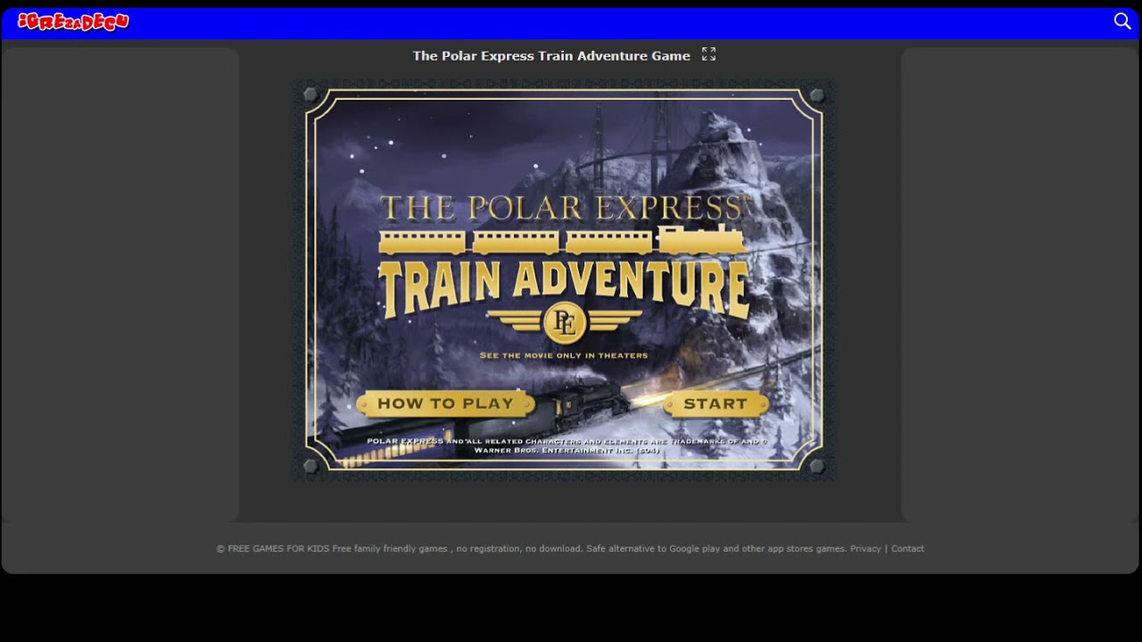 Polar Express Train Adventure Title Screen Music - YouTube