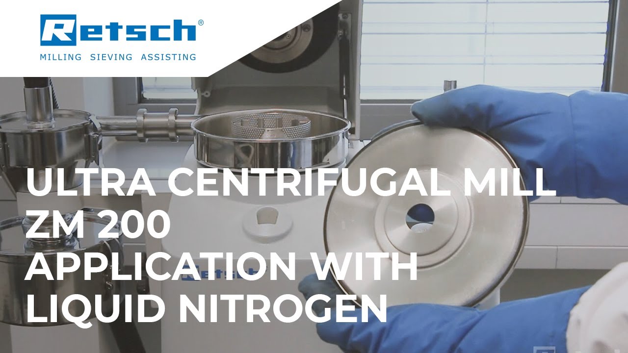 Ultra Centrifugal Mill ZM 200 - Application with Liquid Nitrogen # ...