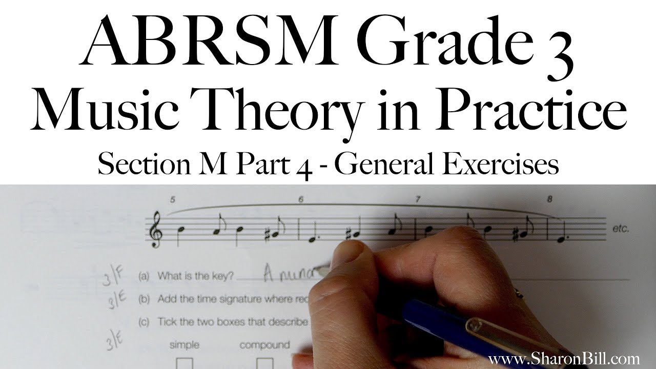 ABRSM Grade 3 Music Theory Section M Part 4 General Exercises with ...