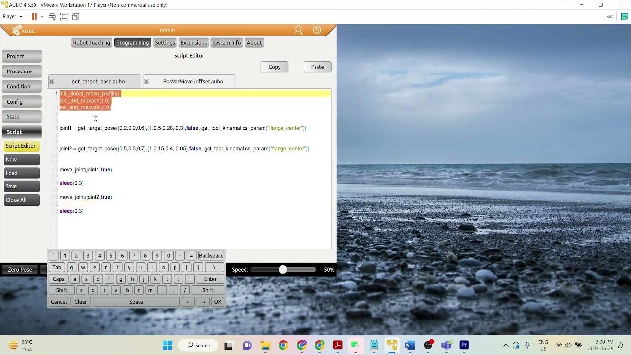 【AUBOPE Tutorial】スクリプトコマンド：ターゲットポーズの取得（Script Commands:Get Target Pose） - YouTube
