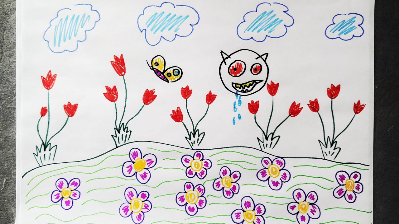🌸Flower meadow and...MONSTER???🧌 - YouTube