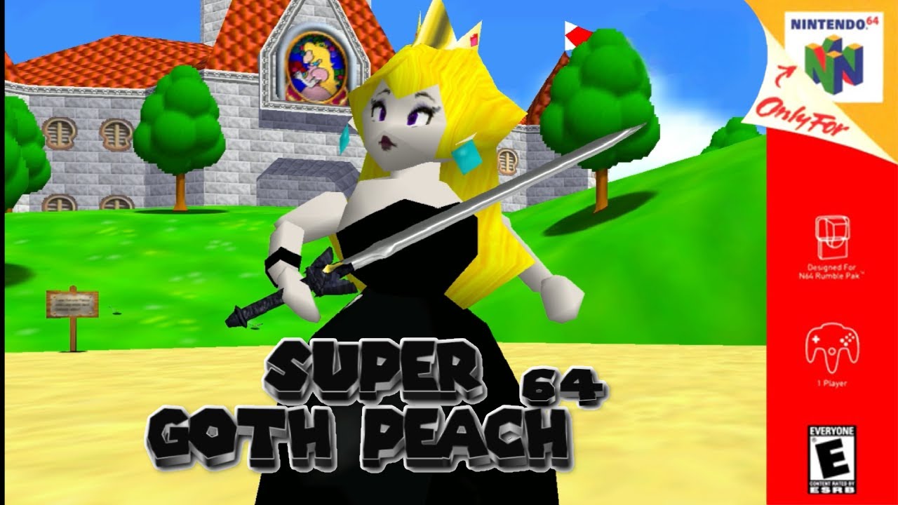 Super Goth Peach 64 - Mod of Super Mario 64 [N64] - YouTube