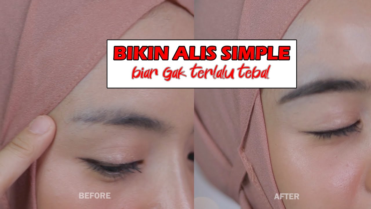 TUTORIAL BIKIN ALIS NATURAL DAN SIMPLE - by shelly makeup - YouTube