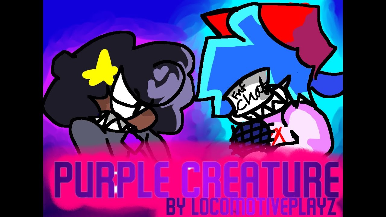 ”Purple Creature” | Blue Pokémon but Fever And Fnf Chat sings it ...