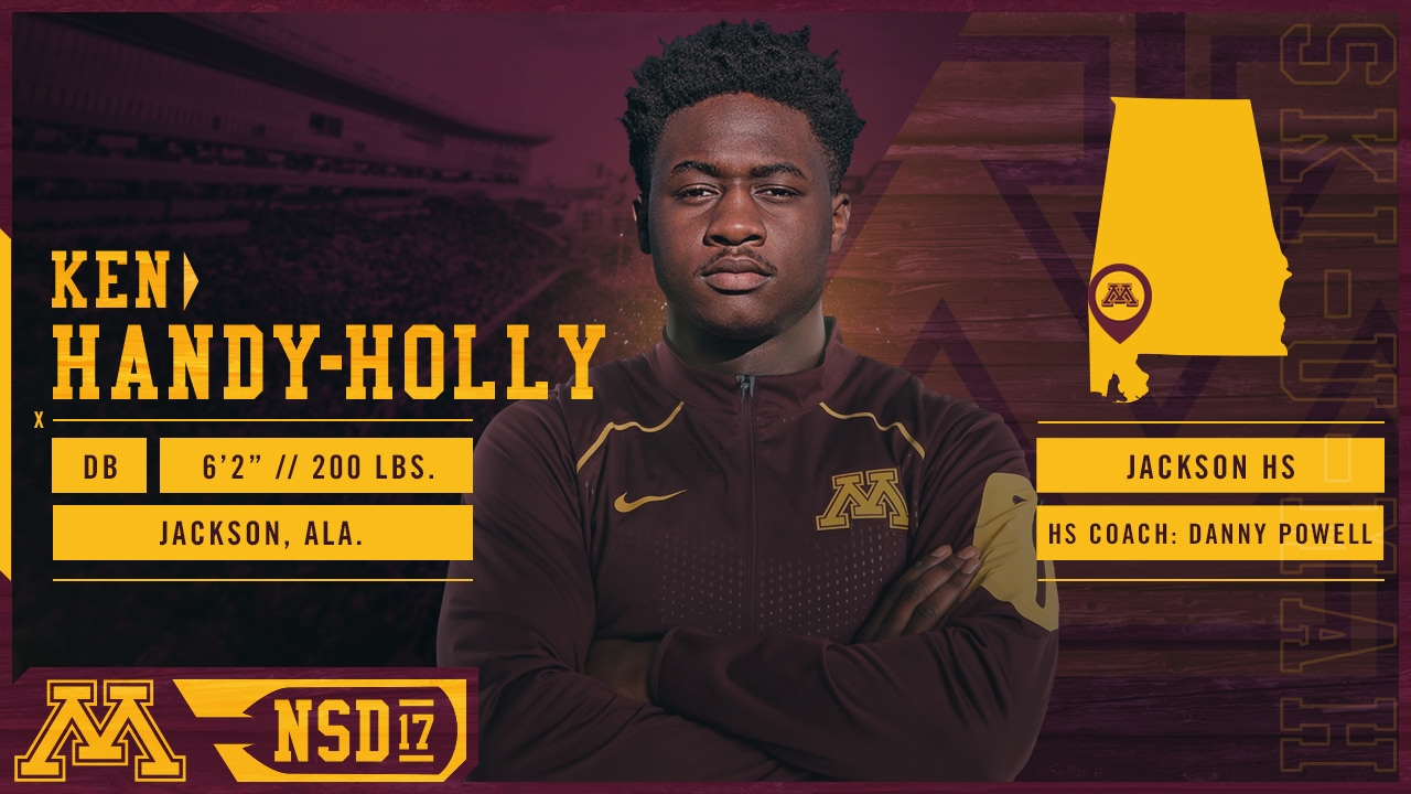 Ken Handy-Holly Highlights: 2017 Gopher Football Signing Day - YouTube