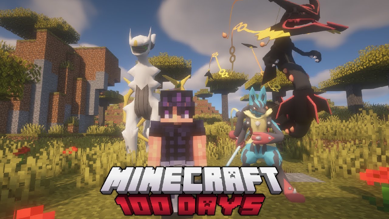 I Spent 200 DAYS in the NEW POKÉMON Randomizer Minecraft Mod Against my ...
