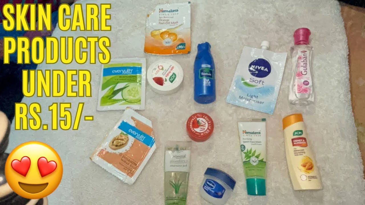 Skin care products under Rs.15/- - YouTube
