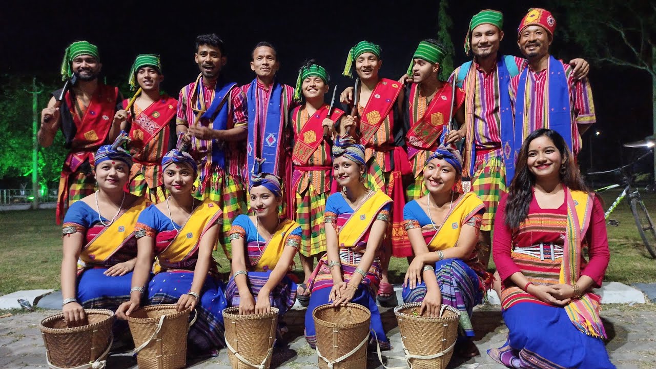 Folk Dance // Hamjar Rabha Dance at #Guahati University Versity week ...