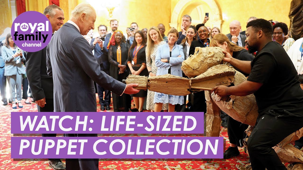 WATCH: King Charles Shakes Hands with Life-Sized Animal Puppet - YouTube