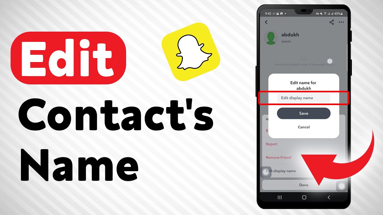 How To Edit A Contact's Name In Snapchat - Full Guide - YouTube