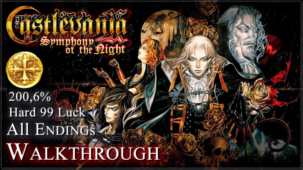 Castlevania: Symphony of the Night [PS] - Hard 99 Luck Mode 200.6% ...