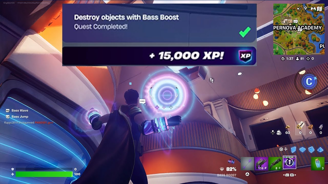 How to EASILY Destroy objects with Bass Boost in Fortnite locations ...