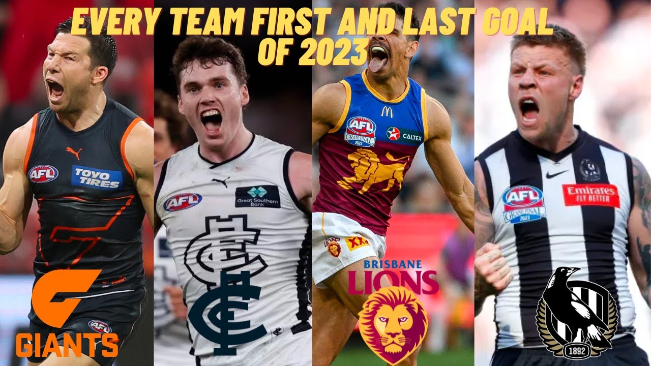 EVERY AFL TEAMS FIRST AND LAST GOAL IN 2023 - YouTube