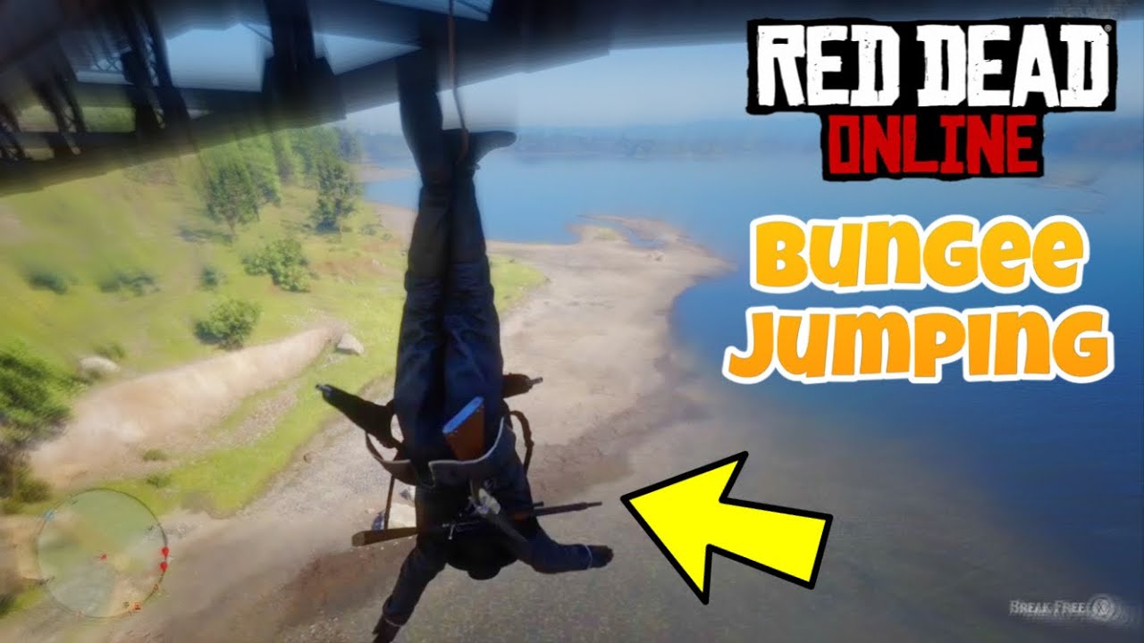 Bungee jumping in Red Dead Online - YouTube