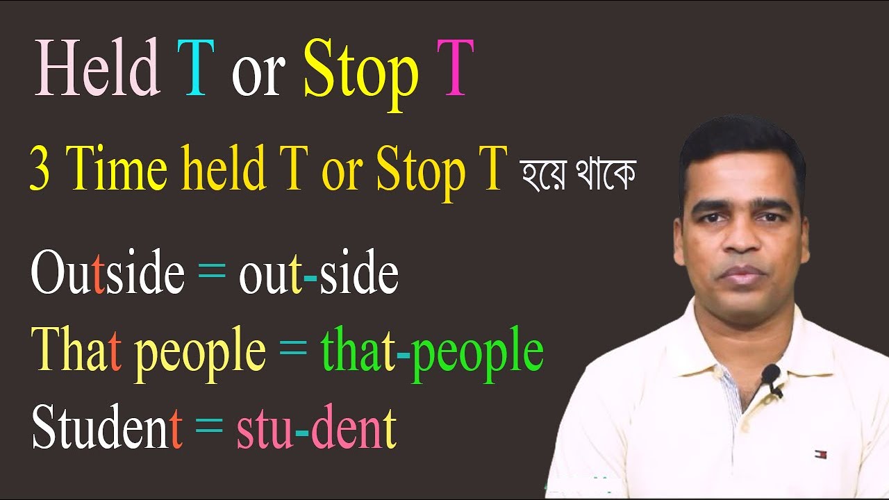 Held T or Stop T | Improve pronunciation in English | Learn Speaking ...